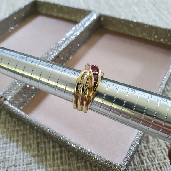 Jewelry | Vintage 14k Gold Ruby Diamond Ring | Poshmark